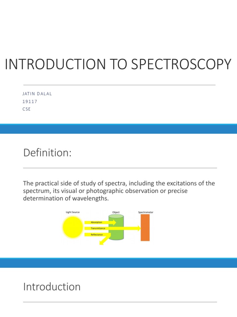 Introduction to Molecular Spectroscopy | PDF | Emission Spectrum ...