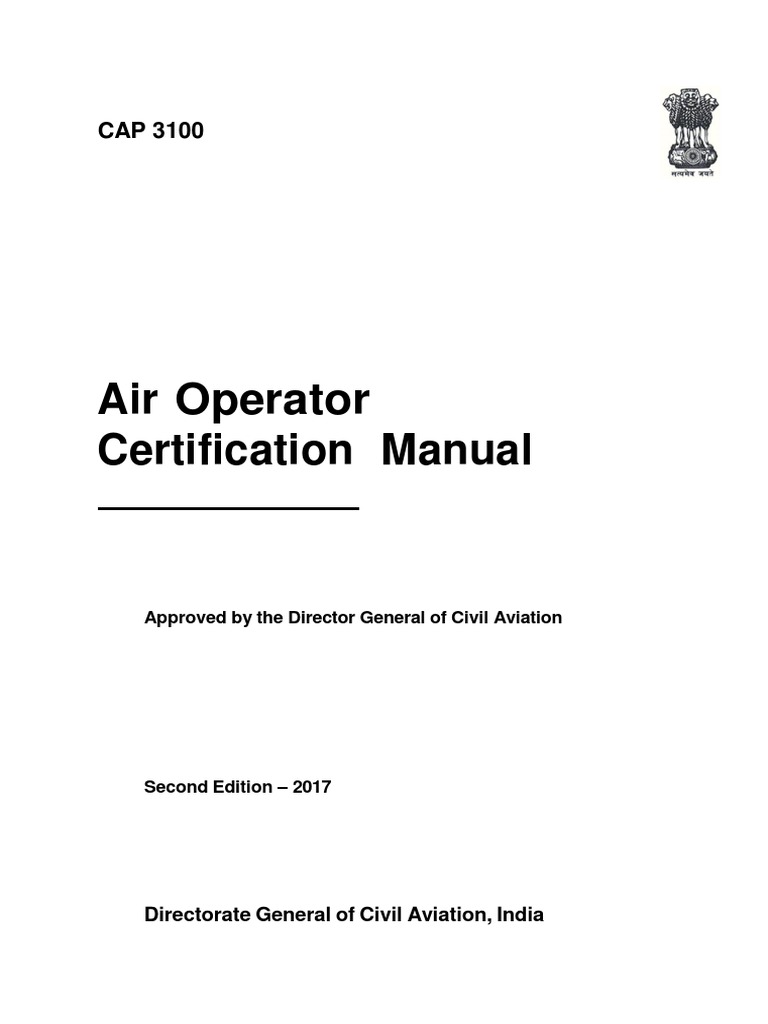 Cap 3100 Aoc Manual | PDF | Aviation | Aerospace