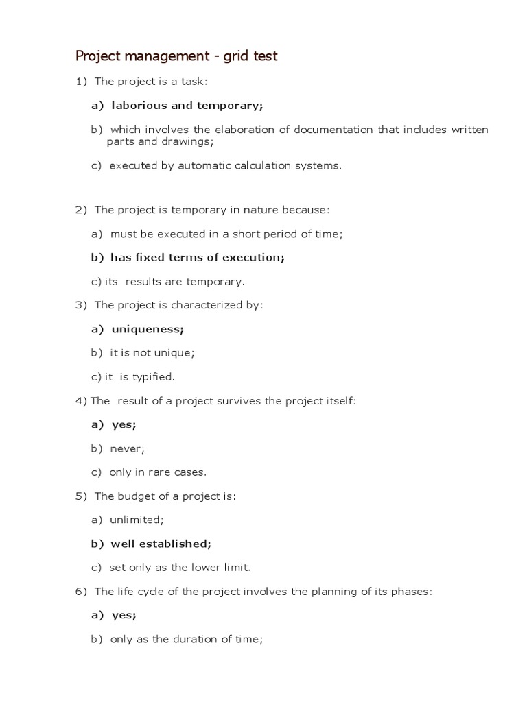 Test Project Management | PDF | Project Management | Cognitive Science