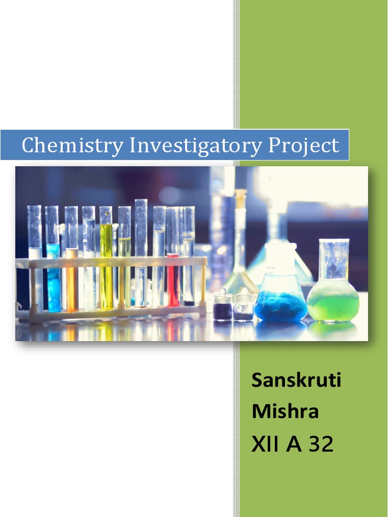 Chemistry Investigatory Project | PDF