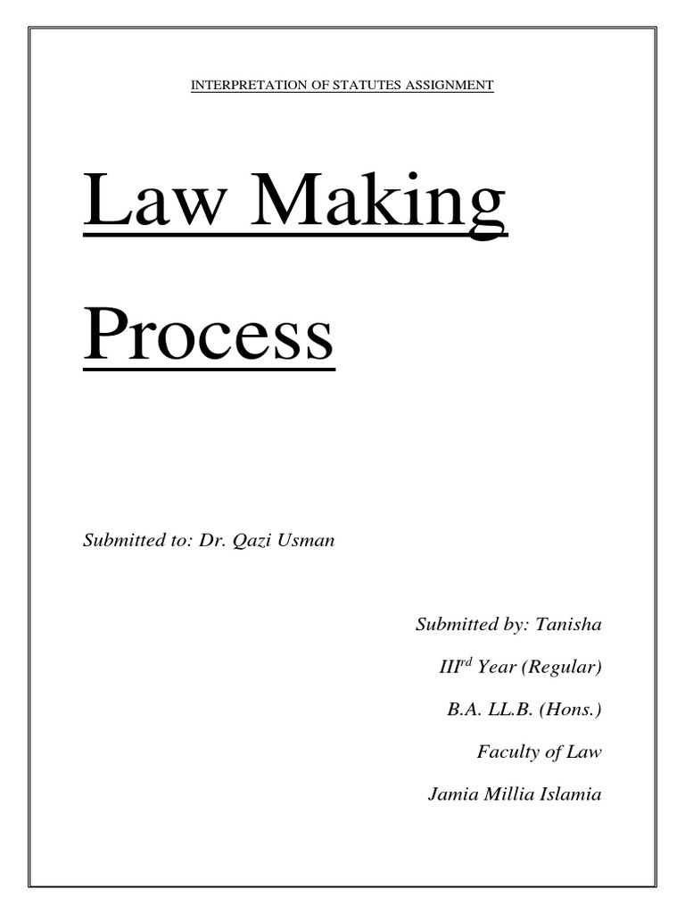 Law Making Process | Download Free PDF | Bill (Law) | United States ...