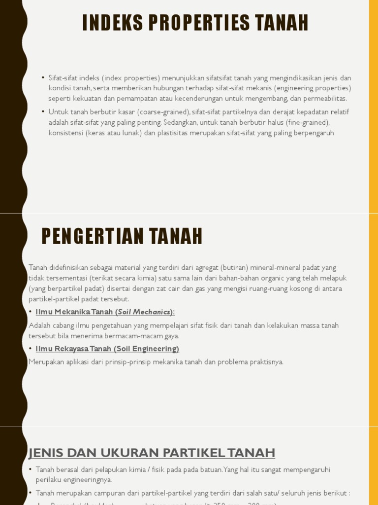 Indeks Properties Tanah | PDF