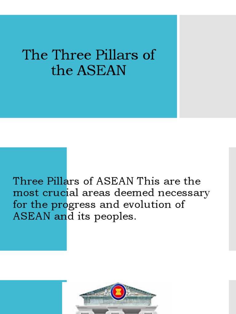 The Three Pillars of The ASEAN | PDF | Association Of Southeast Asian ...