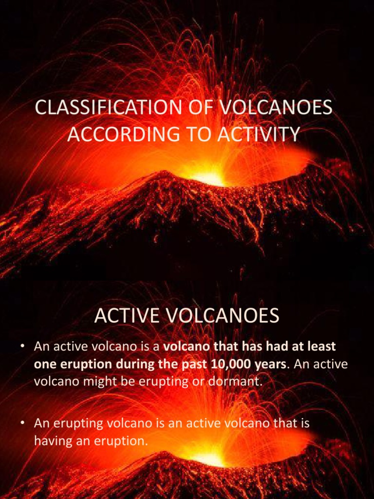 Classification of Volcanoes According To Activity | PDF