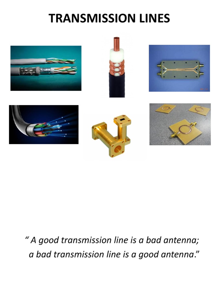 Transmission Lines Lecture 2018 PDF | PDF | Transmission Line | Coaxial ...