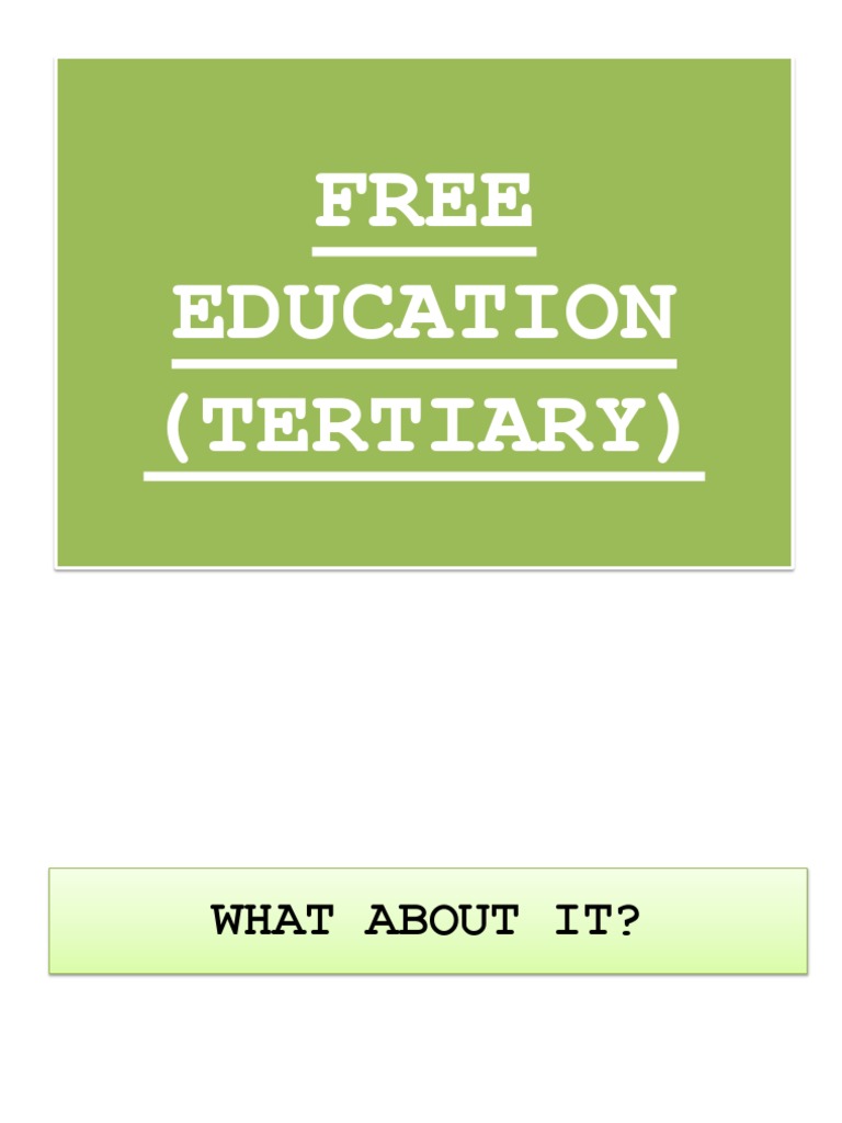 Free Education | PDF | Vocational Education | Tuition Payments
