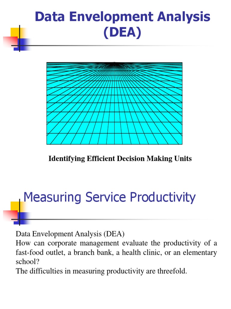 Dea | Linear Programming | Banks