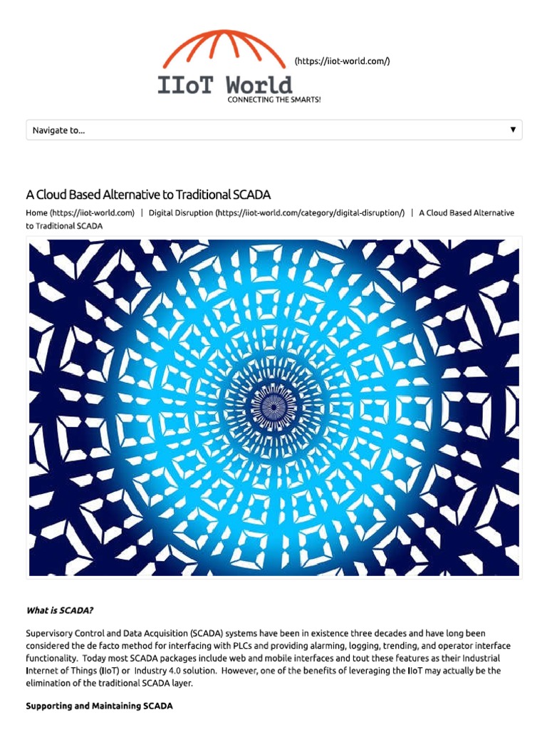 A Cloud Based Alternative To Traditional SCADA | PDF