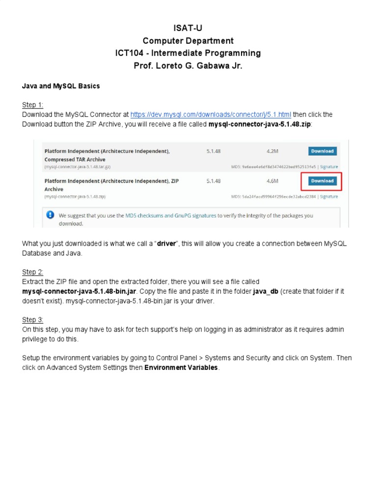 Isat-U Computer Department ICT104 - Intermediate Programming Prof ...