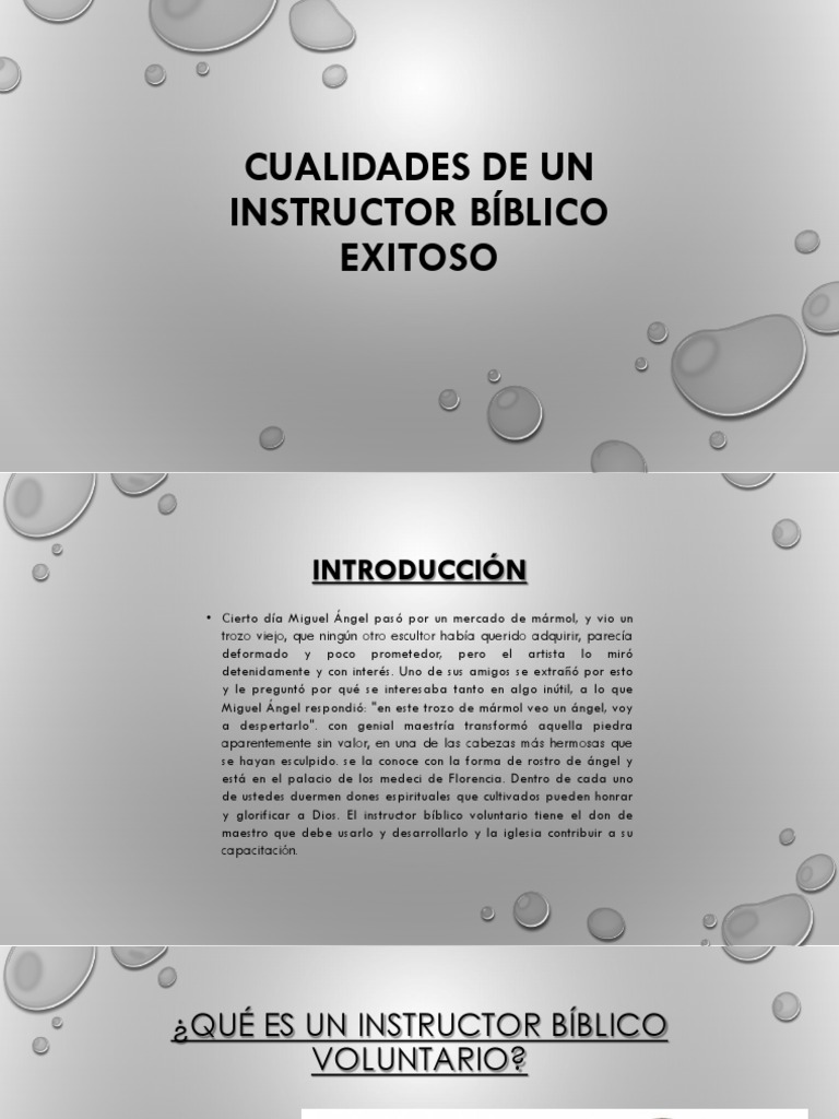 Guía para Instructores Bíblicos | PDF | Cristo (título) | Miguel Ángel