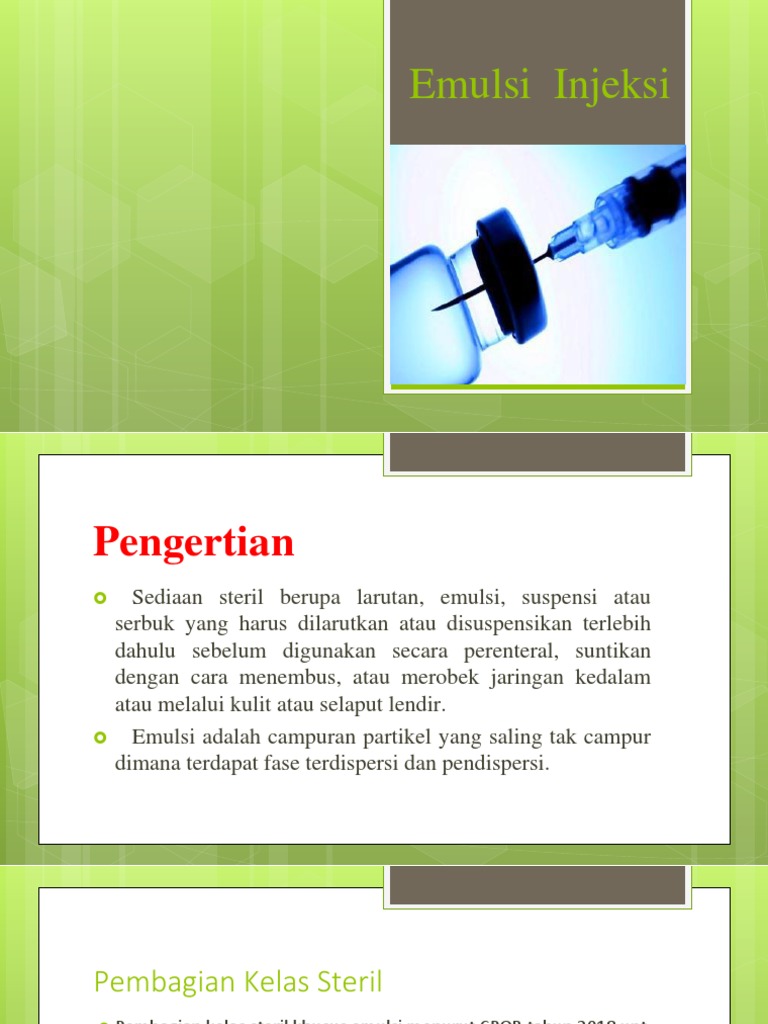 Emulsi Injeksi | PDF