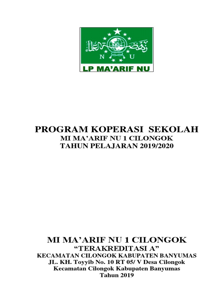 Program Koperasi Sekolah Mimanusaci | PDF