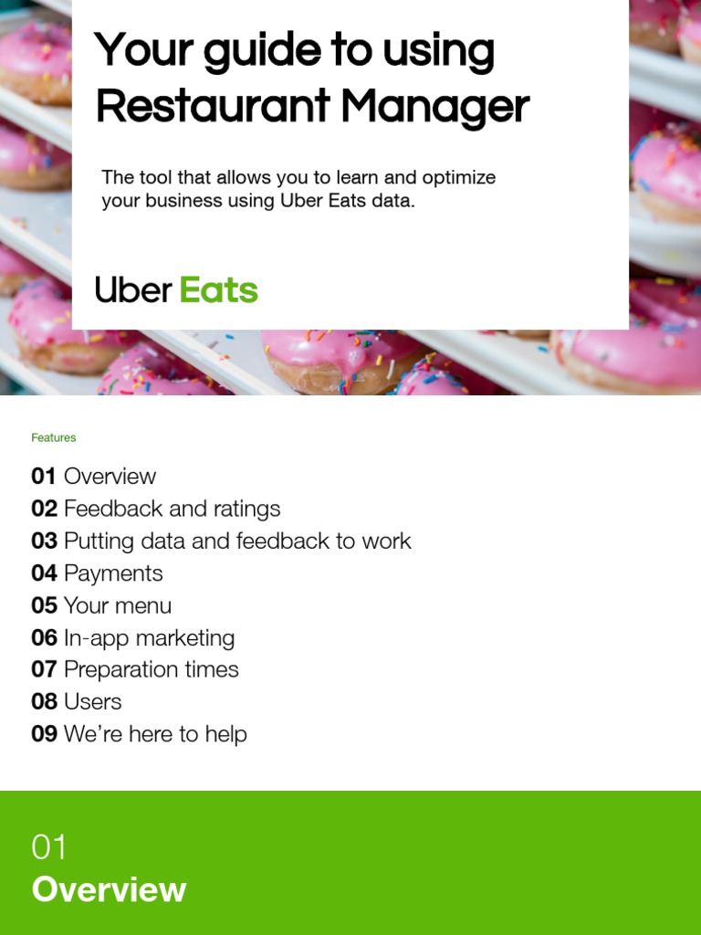 Uber Eats Restaurant Manager Training | PDF | Menu | Restaurants