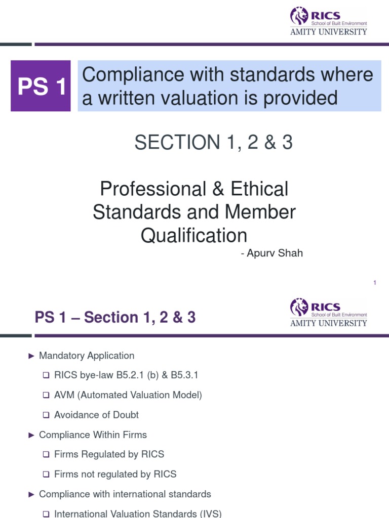 RICS Red Book Compliance Standards | PDF | Real Estate Appraisal ...