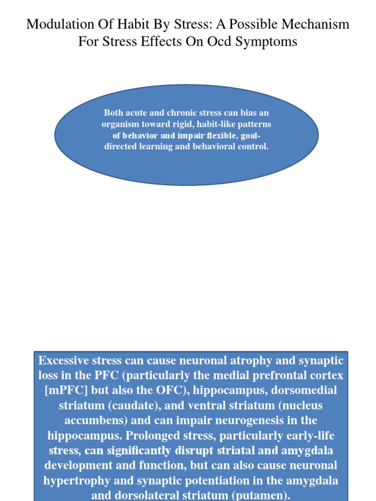 Modulation of Habit by Stress: A Possible Mechanism For Stress Effects ...
