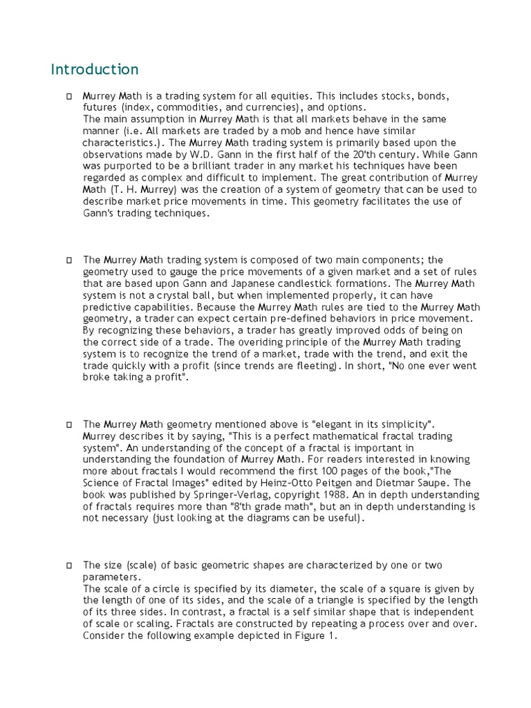 Murray Math Line Description | PDF | Algorithmic Trading | Fractal