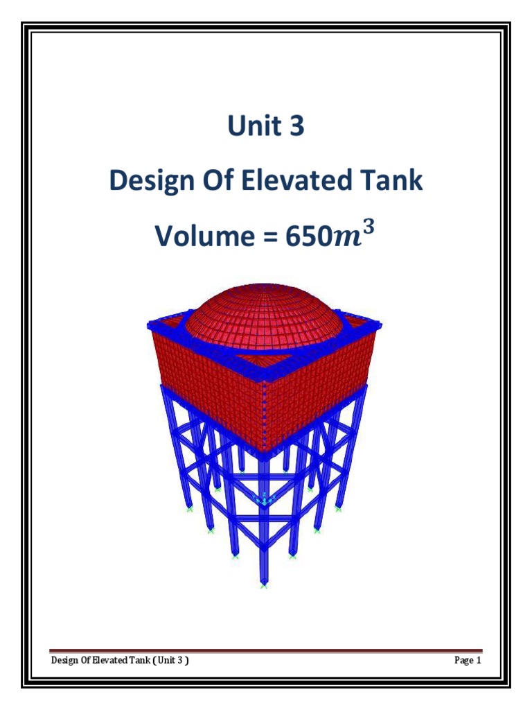 Tank Design Calculation Note | Download Free PDF | Beam (Structure ...