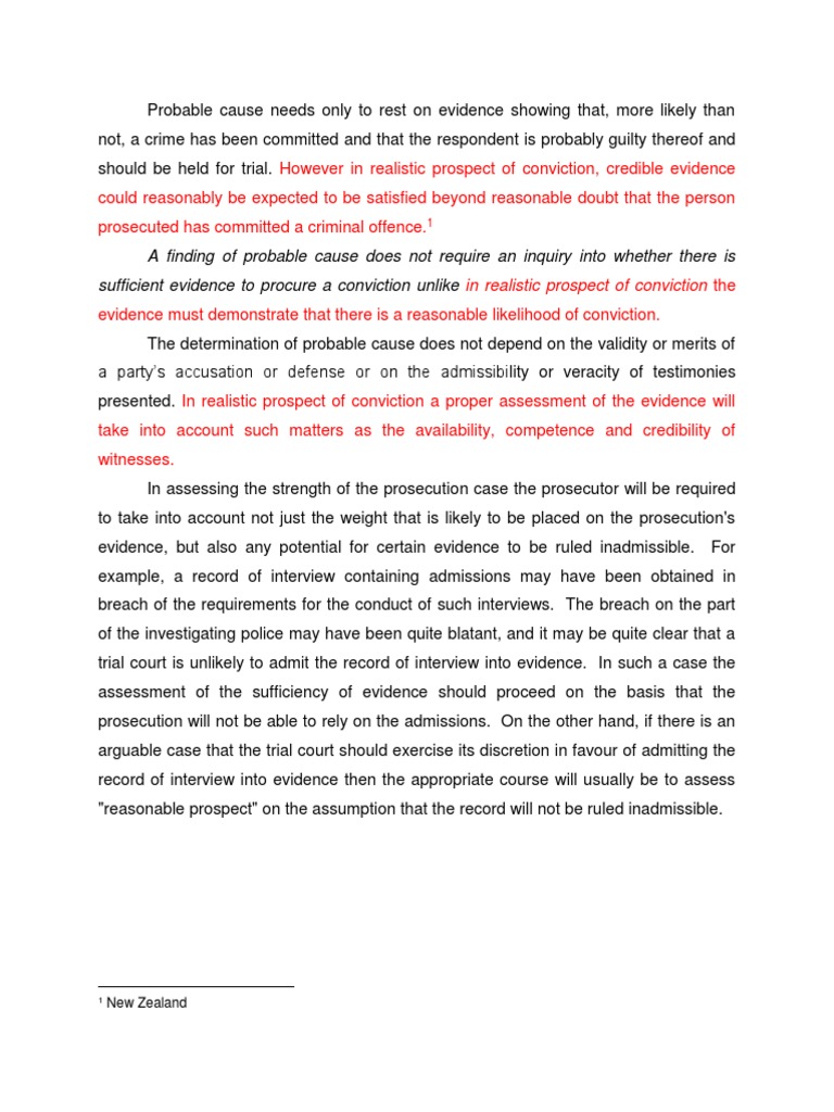 A Finding of Probable Cause Does Not Require An Inquiry Into Whether ...