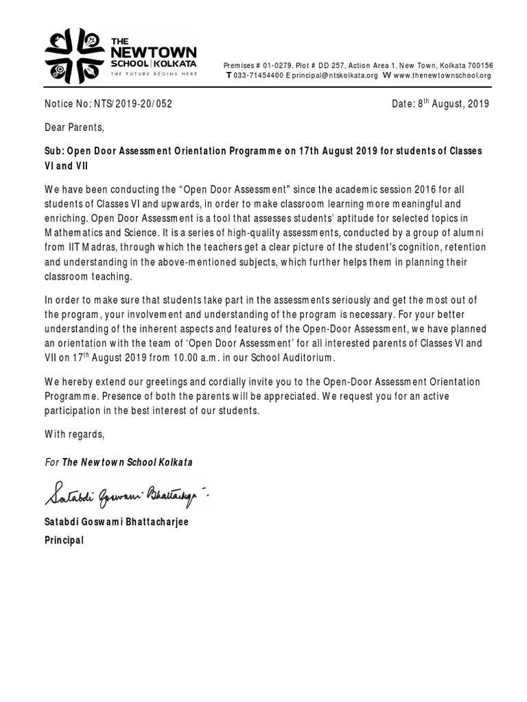 Open Door Assessment Orientation Programme N52-106882019110212 | PDF