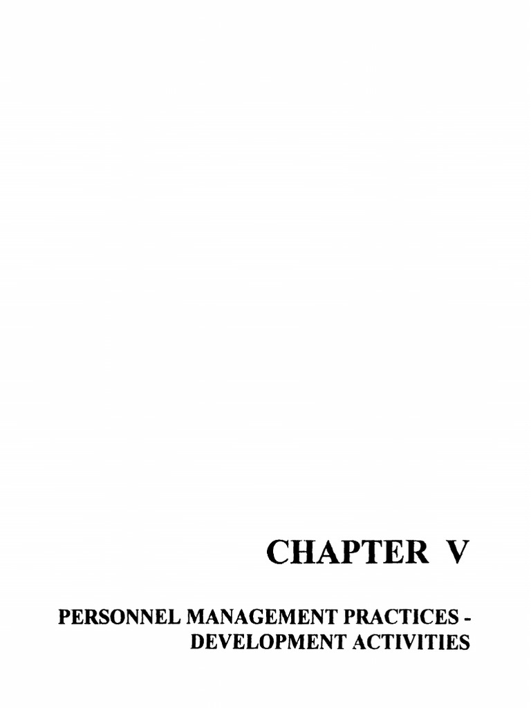 Chapter 5 Personel Management | PDF | Cooperative | Employment
