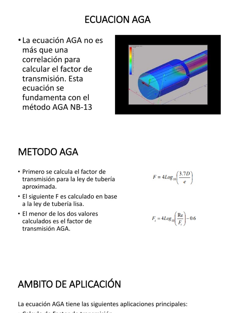 Ecuación AGA: Cálculo de Factores | PDF | Métodos y materiales de enseñanza