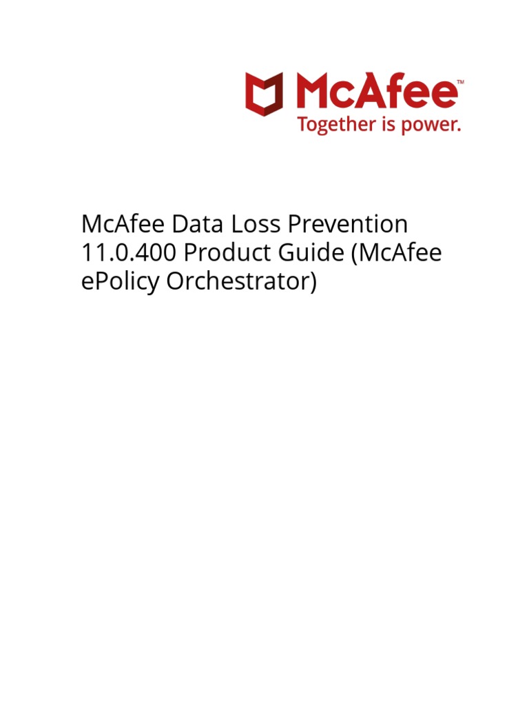 Mcafee DLP 11.0.400 | PDF | Proxy Server | Computer Network
