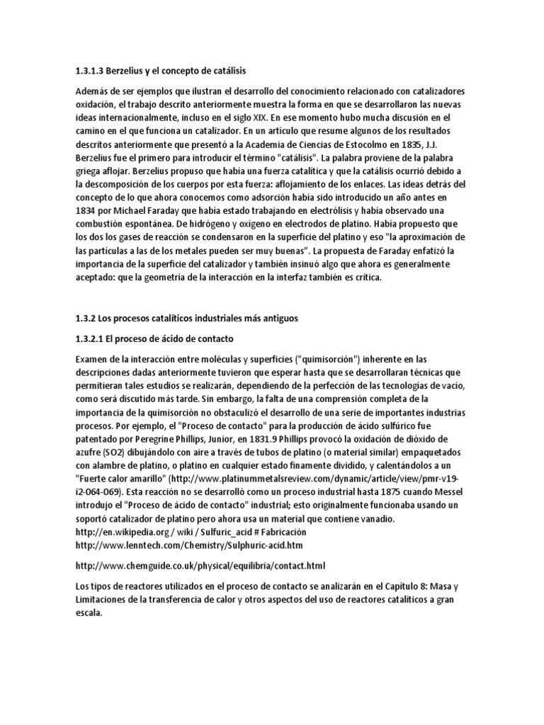 Poder Catalítico de Berzelius | PDF | Catálisis | Oxígeno