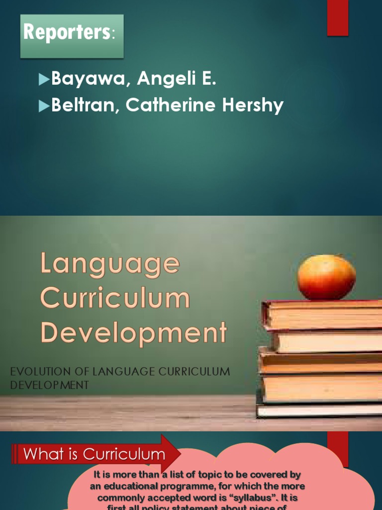 Language Curriculum Development | PDF | Curriculum | Neuropsychological ...