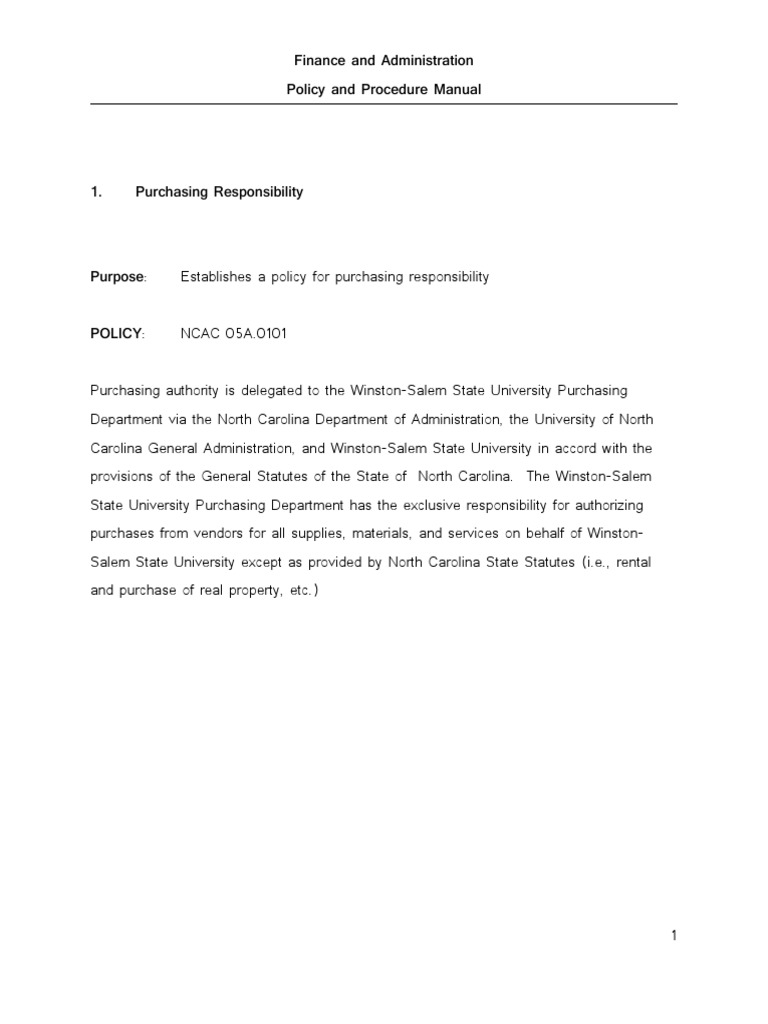 Purchasing Manual | PDF | Renting | Procurement