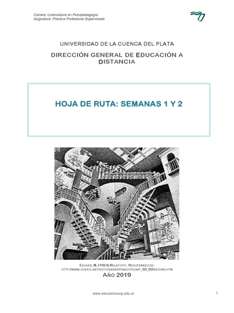 Guía de las primeras semanas de Práctica Profesional Supervisada | PDF | Cognición | Aprendizaje