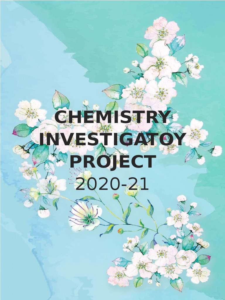 Class 12 Chemistry Project | PDF