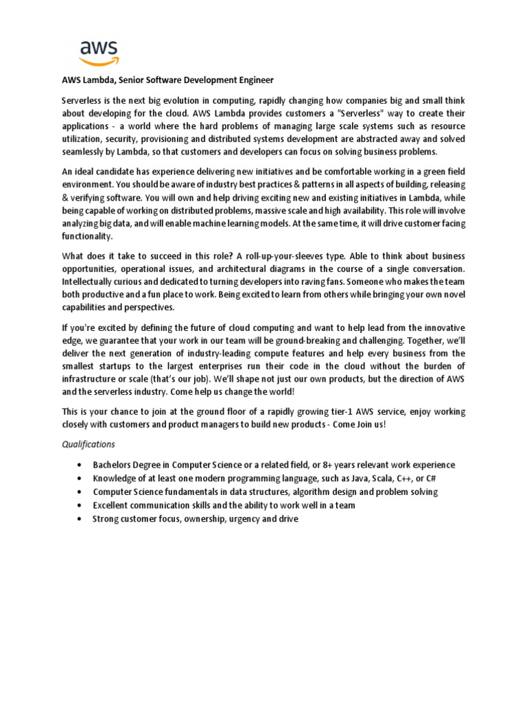 Aws Lambda | PDF | Cloud Computing | Computer Science