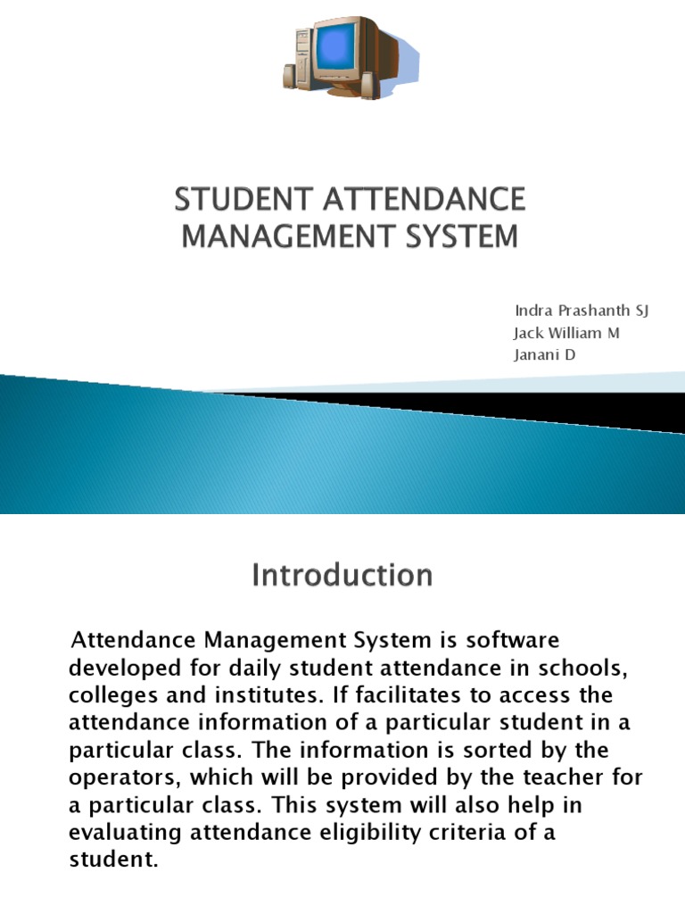 Student Attendance Management System | PDF | Login | Application Software