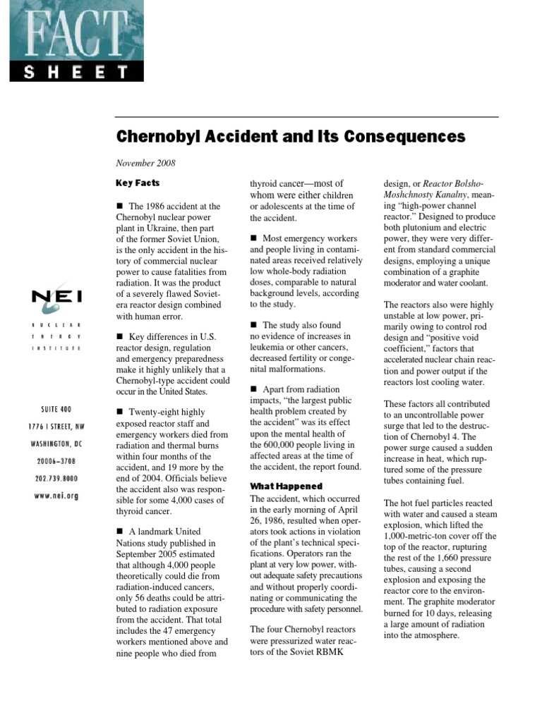 The Chernobyl Disaster Examining The Accident S Health Impacts And