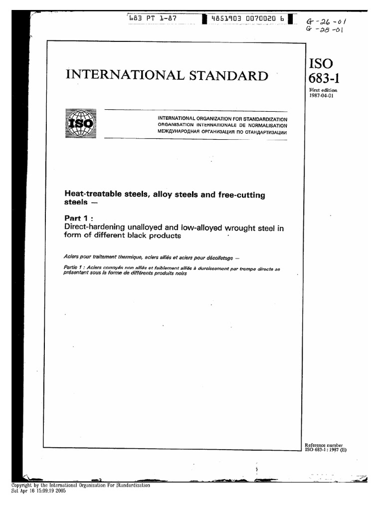 Iso 683 1 PDF | PDF
