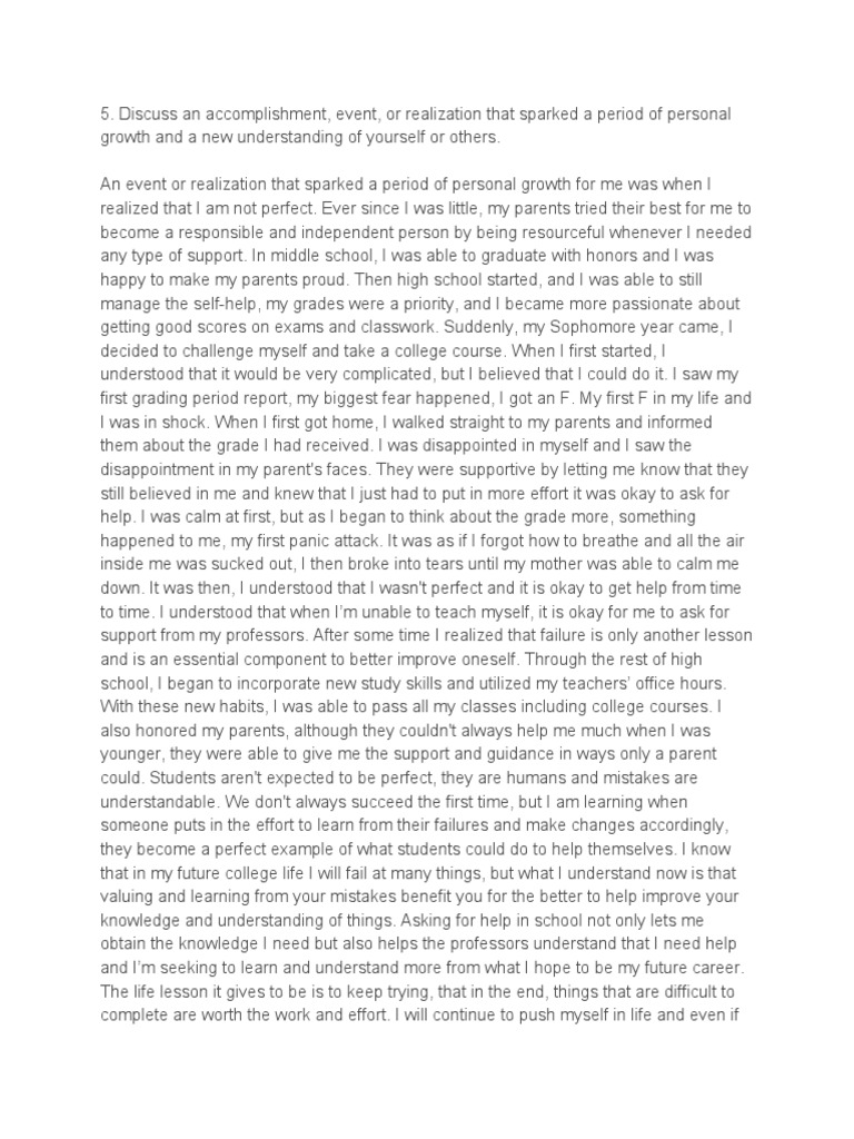 Personal Statement | Download Free PDF | Applied Psychology | Education ...