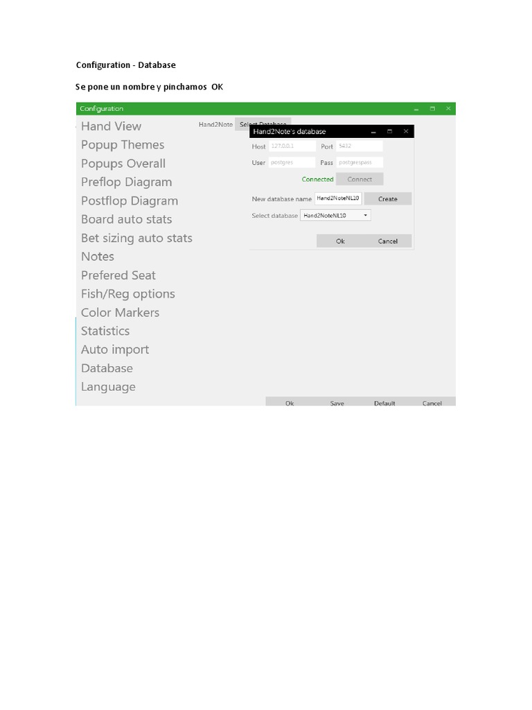 Configuration Hand 2 Note | PDF