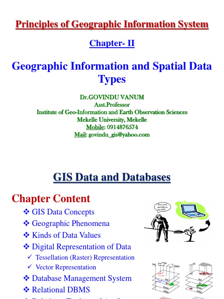 Chapter 2 & 3-GIS Data and Database Management and Prcocessing Systems ...