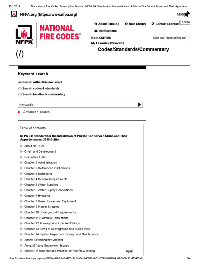 Codes/Standards/Commentary: Bookm | Download Free PDF | Fire Sprinkler ...