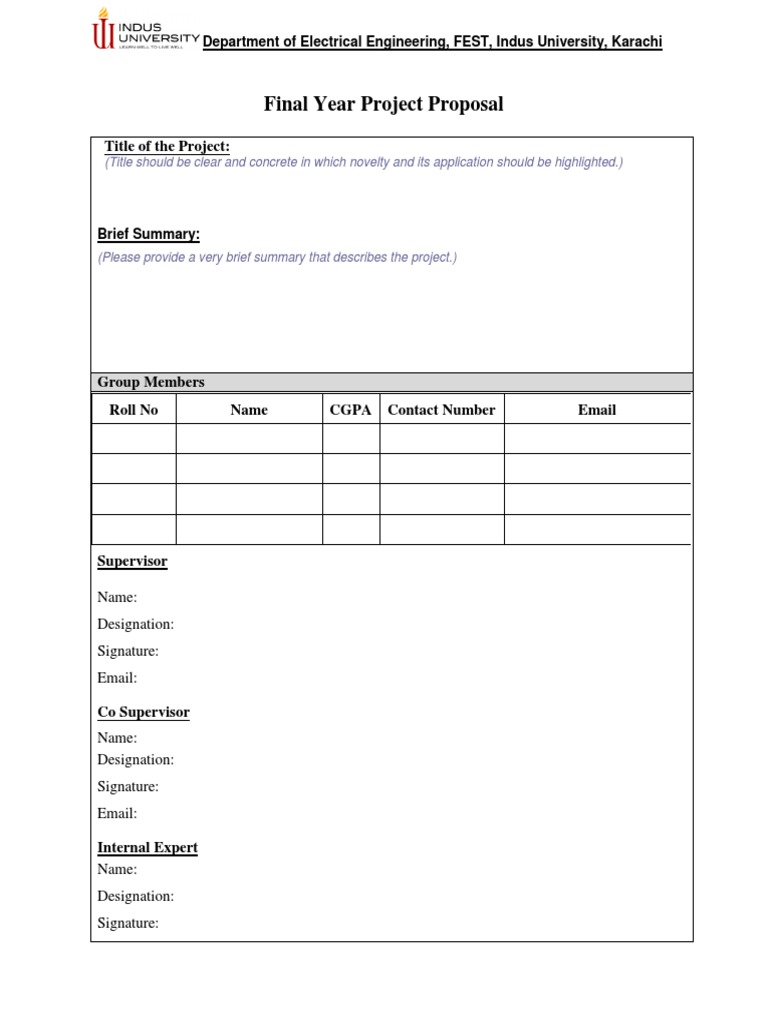 FYP Proposal Form | PDF | Engineering | Computing