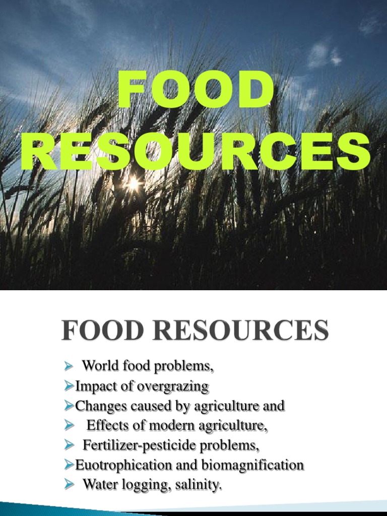 Food Resources | PDF | Eutrophication | Malnutrition