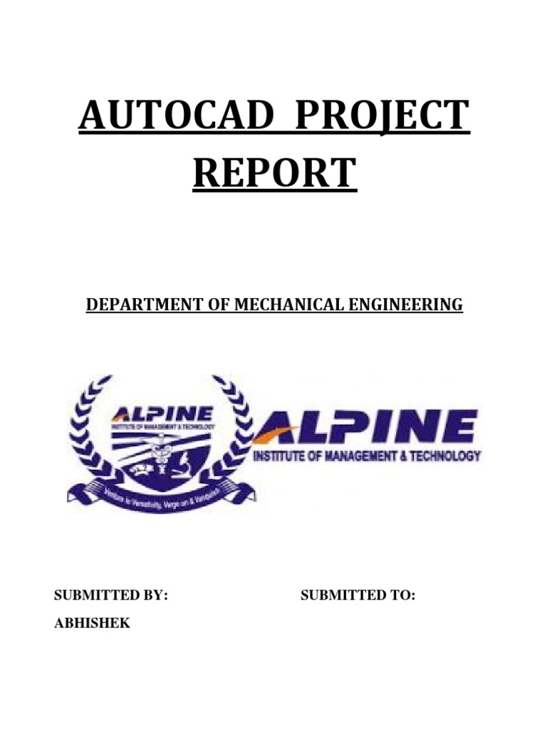 Autocad Project Report | PDF | Polygon | Icon (Computing)