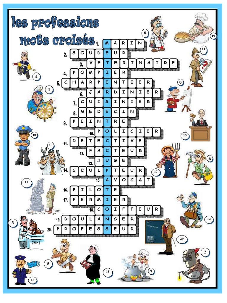 Popular Professions Word Search | PDF