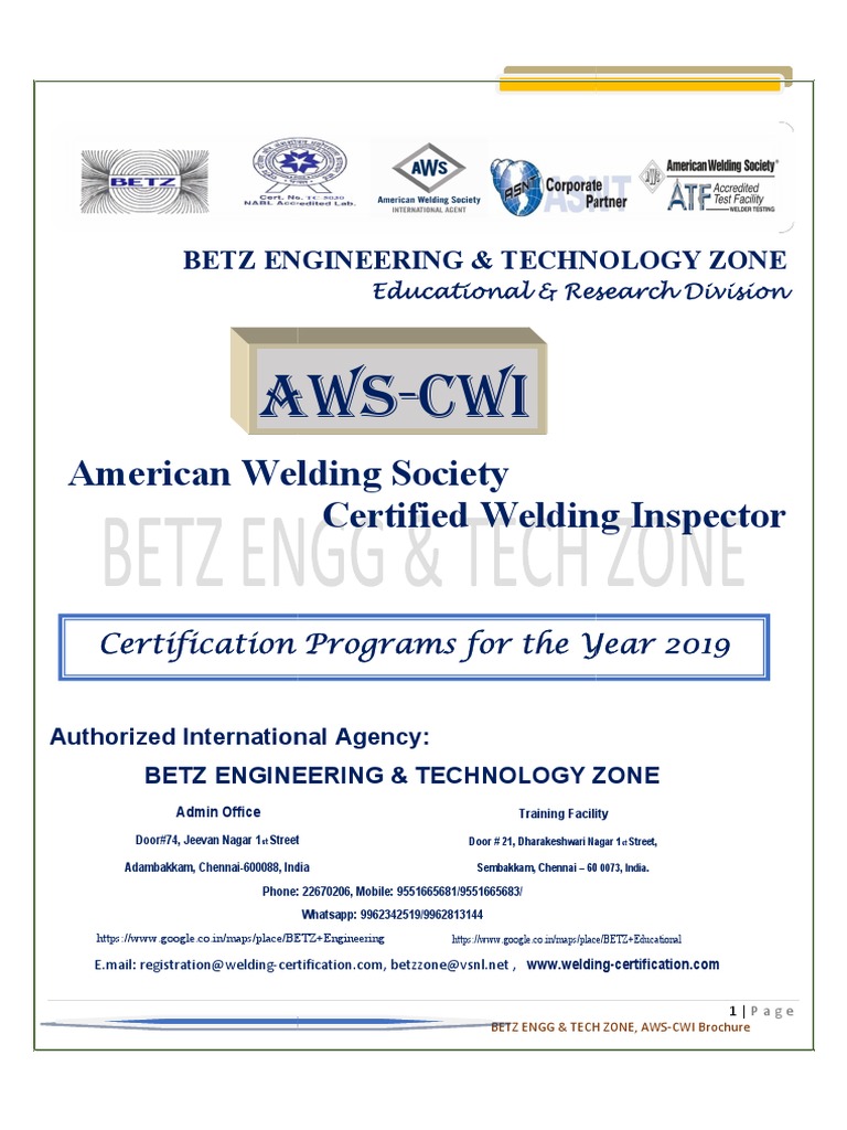 Cwi Brochure Pdf Engineering