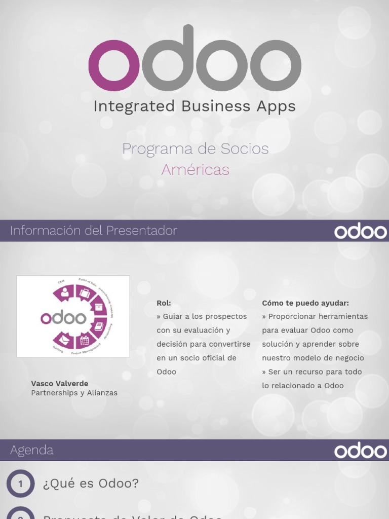 Odoo | Descargar gratis PDF | Planificación de recursos empresariales | Aplicación movil