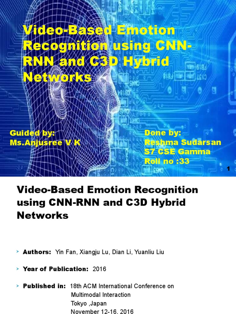 Emotion Recognition Using CNN and RNN | PDF | Cognitive Neuroscience | Systems Thinking