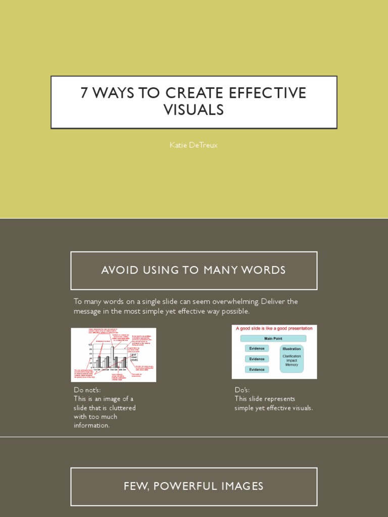 7 Effective Visuals | PDF