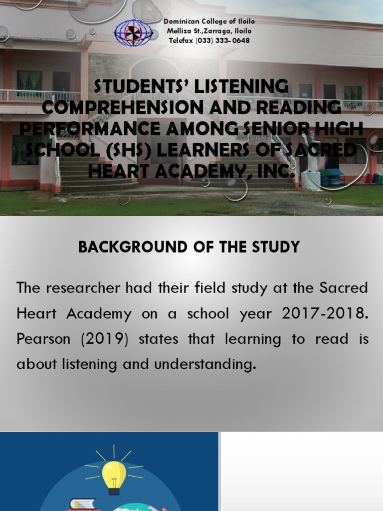 Students' Listening Comprehension and Reading Performance Among ...