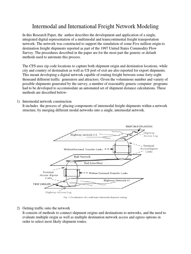 Rohit GIS Paper Report | PDF | Intermodal Freight Transport | Cargo