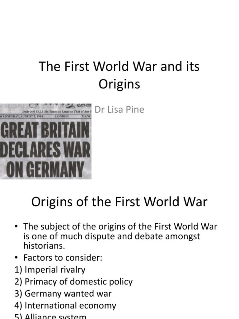 The First World War and Its Origins | PDF | Austria Hungary | Allies Of ...